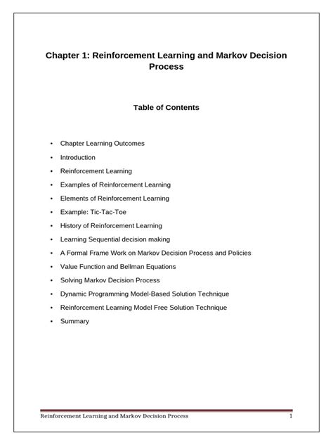 Module 1 Reinforcement Learning And Markov Decision Process Pdf Applied Mathematics