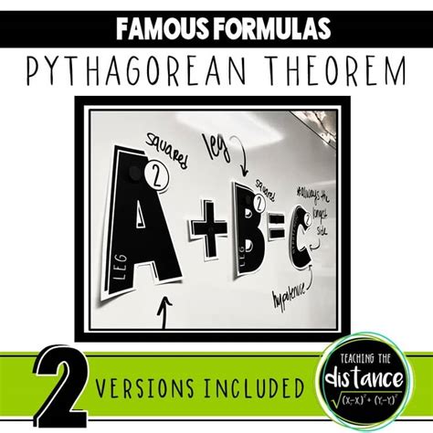Pythagorean Theorem Banner By Teaching The Distance Tpt