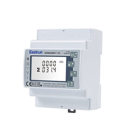 Buy Eastron Sdm630mct V2 Electricity Meter 1 Or 3 Phase Modbus Rs485 Rtu Ct Operated Din