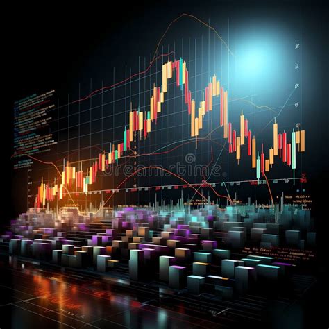 The Graphic Shows An Upside Down Chart And Several Candles Stock Illustration Illustration