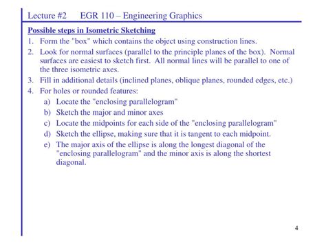PPT Lecture 2 EGR 110 Engineering Graphics PowerPoint Presentation ID 1797903