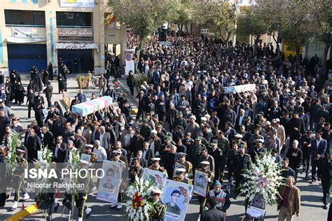 ایسنا تشییع پیکر سه شهید نیروی انتظامی در چهارمحال و بختیاری