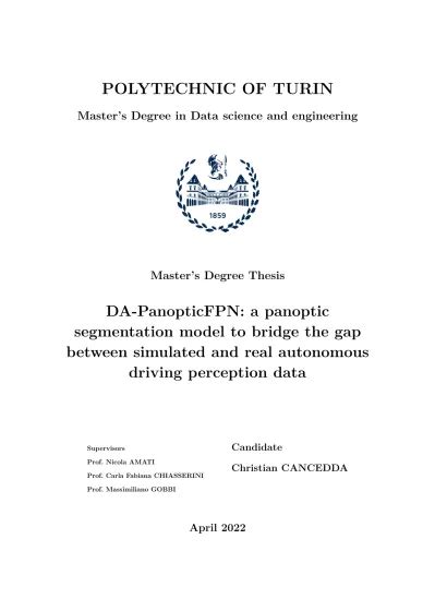 Instance Segmentation Models Deep Learning Perception