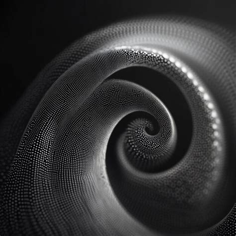 Dynamic Abstract Landscape A Captivating Visualization Of Wavy Patterns In Monochrome Premium