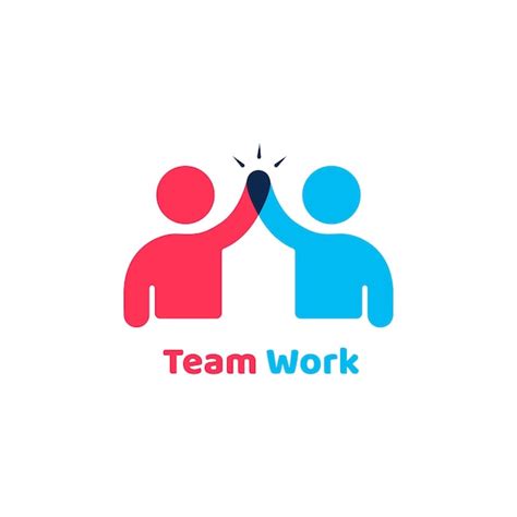 Premium Vector Teamwork Icon Line Business Concept On Blue Background