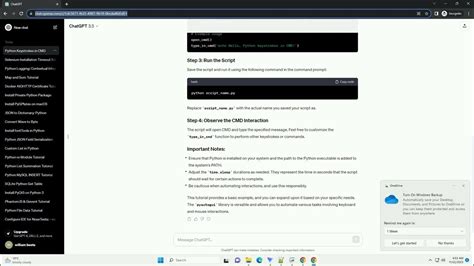 How To Get Python To Perform Keystrokes In Cmd Youtube