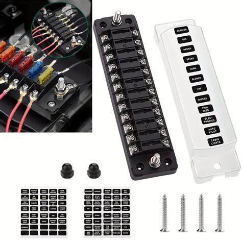 Fuse Block Blade Fuse Box Negative Bus Circuit Fuse Holder Temu