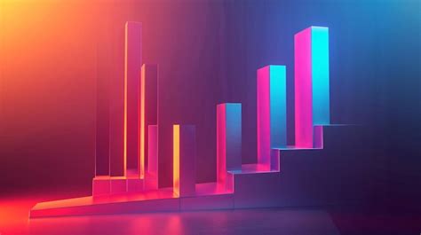 Premium Photo A Colorful Picture Of A Building With A Graph On Itfinancial Data Curve Chart