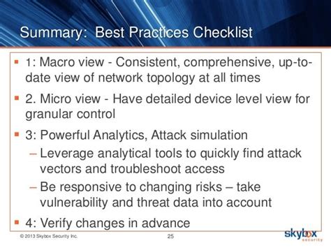 Best Practices For Network Security Management