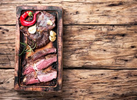 부엌 보드에 식욕을 돋우는 구운 고기 얇게 썬 고기 스테이크 사진 배경 및 무료 다운로드를위한 그림 Pngtree