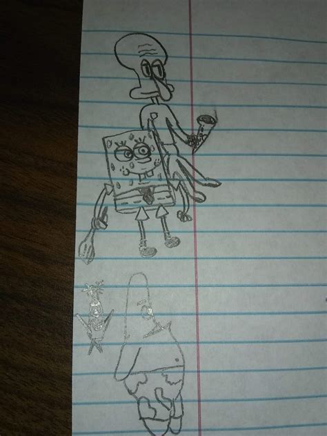 Drawings In English Class Spongebob Squarepants Amino