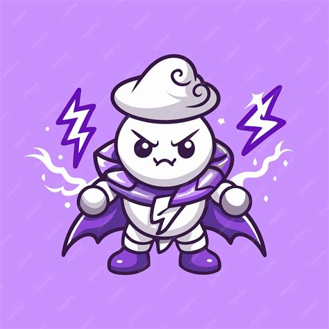 Thunder Mage Logo Fierce And Powerful Mascot Illustration Premium Ai