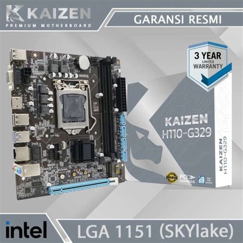 Jual Motherboard Kaizen H110 Socket Lga 1151 Ddr4 Mobo H110 Intel Di Seller New Vision Pondok