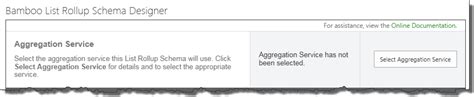 Create A New List Rollup Schema Using The Bamboo Aggregation Service Bamboo Solutions