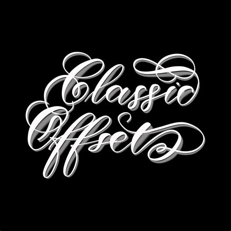 Classic Offset Procreate Lettering Brush Halfapx