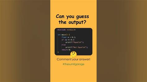Tricky C Puzzle 🤯 Can You Guess The Output Cprogramming Thesumitgarage Youtube