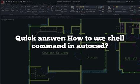 Quick Answer How To Use Shell Command In Autocad