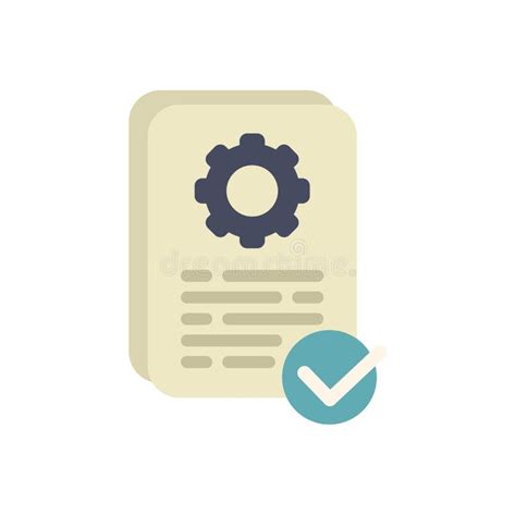 Project Management With Checked To Do List And Gear Icon Stock Illustration Illustration Of