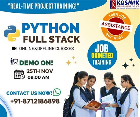 Kosmiktechnologies Pvt Ltd On Linkedin Pythonfullstack