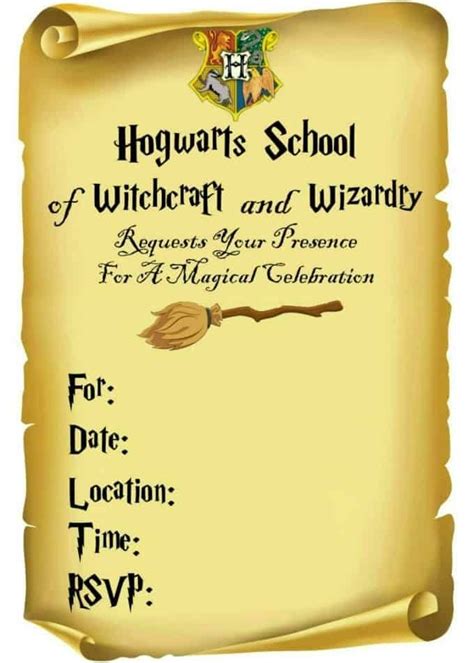 Шаблоны пригласительные в стиле гарри поттера 29 фото