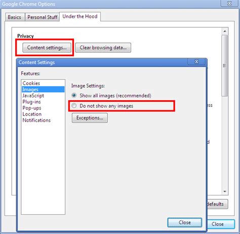 How To Disable Loading Of Images In Chrome Firefox And Ie