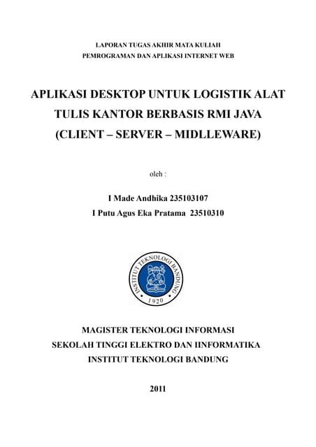 Deskripsi Tugas Besar Java Pdf