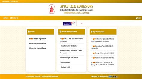 Ap Icet Final Phase Counselling Dates 2025 Released Web Options Seat Allotment Getmyuni