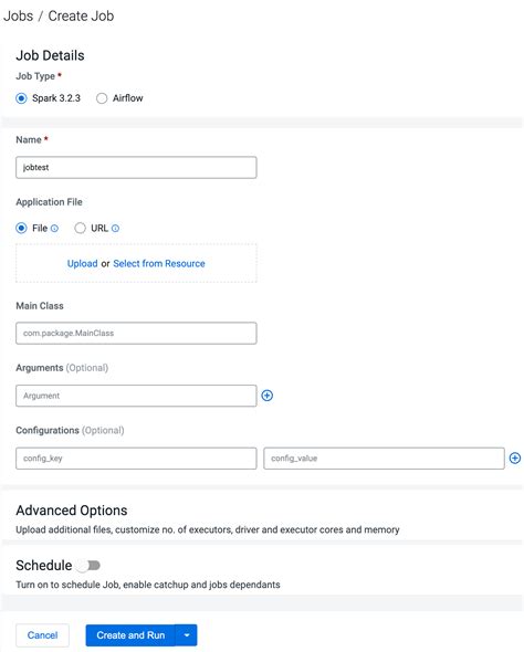 Creating Jobs In Cloudera Data Engineering