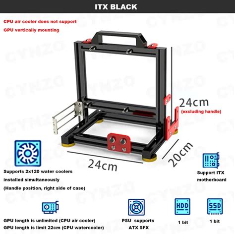 Itx Matx Atx Gamer Cabinet Mod Desktop Pc Case Open Frame Rack Water Cooler Computer Gaming