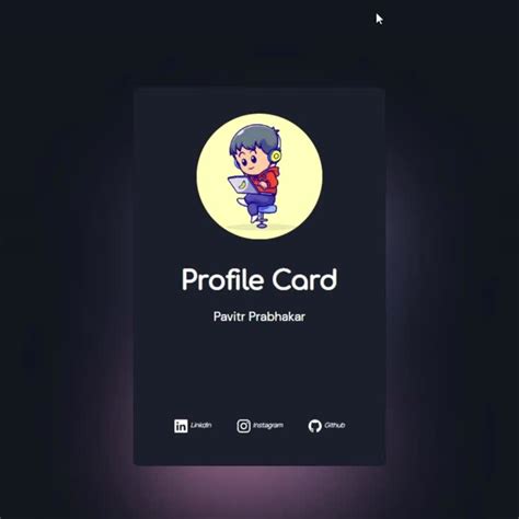 [video] aniket saini on linkedin simple profile card using html and css code