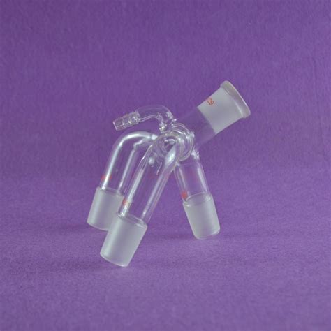Jual Lab Glass Receiver Adapter 24 29 Side Vacuum Hose Connector