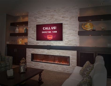 Stacked Stone Entertainment Wall At Georgia Farber Blog