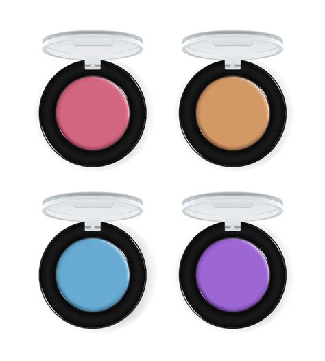 Premium Vector Realistic Makeup Cosmetics Set
