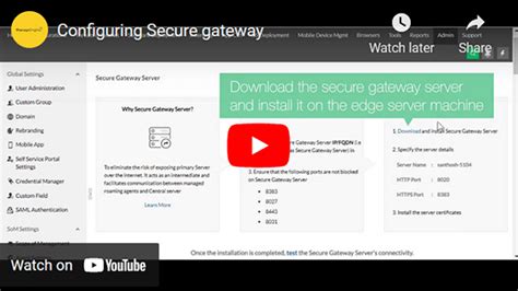 Secure Communication Of Mobile Users Using Secure Gateway Server Manageengine