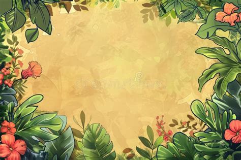 Creative Cartoon Illustration Featuring Hand Drawn Copy Space Stock Illustration Illustration