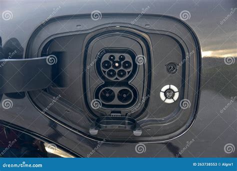 Charging Port On A Modern Electric Car Stock Image Image Of Station