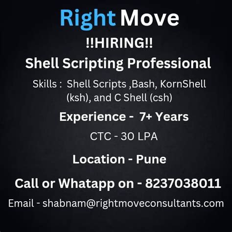 Shabnam P On Linkedin Shellscript Hiring Hiringnow Rightmove