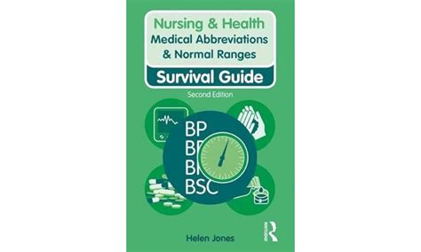 Medical Abbreviations And Normal Ranges Medical Book Store Uae