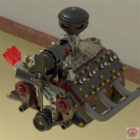 🚙 Ford Flathead V8 Engine・ Stl File For 3d Printing・cults