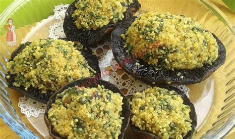 Пълнена кралска печурка с киноа Рецептите на баба