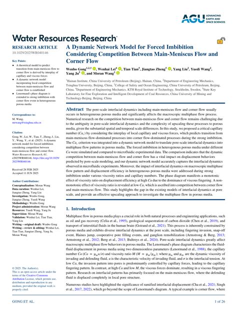 pdf a dynamic network model for forced imbibition considering