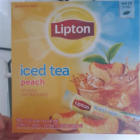 립톤 아이스티 복숭아맛 40스틱 당근 중고거래