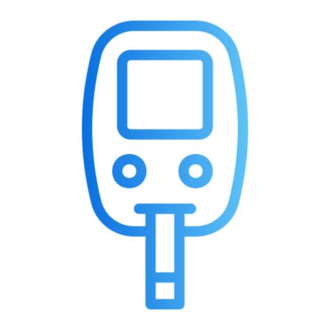Glucose Meter Generic Gradient Outline Icon Glucose Meter Generic Gradient Outline Icon