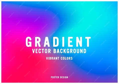 Premium Vector A Colorful Poster That Says Gradient Vector Background
