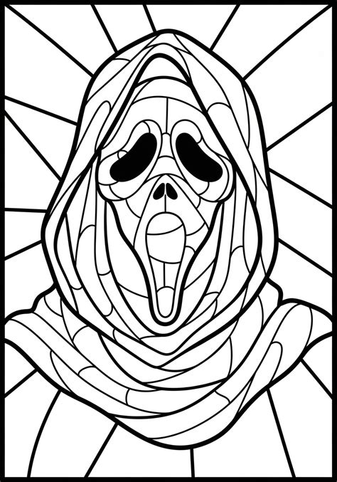 28 Ghostface Coloring Pages Free Pdf Printables At Yolocoloring