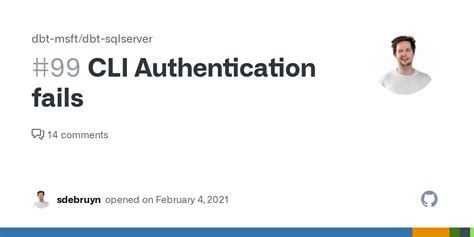 Cli Authentication Fails · Issue 99 · Dbt Msftdbt Sqlserver · Github