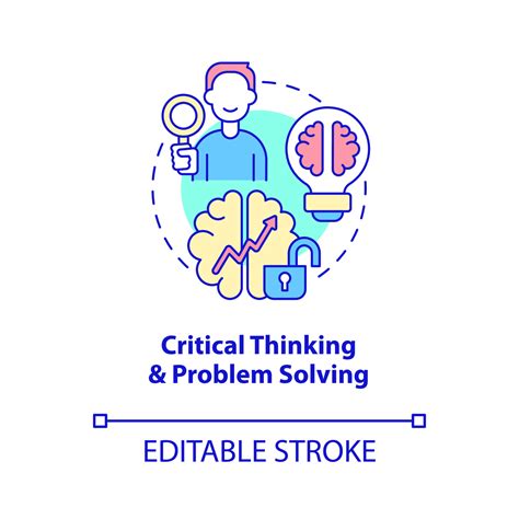 Critical Thinking And Problem Solving Concept Icon Management Skills Abstract Idea Thin Line