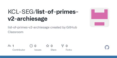 Github Kcl Seglist Of Primes V2 Archiesage List Of Primes V2