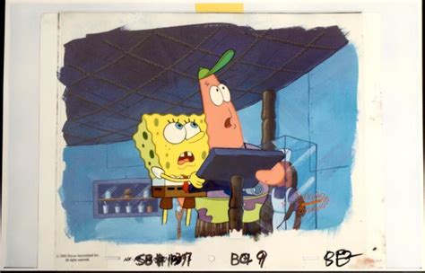 Cel Original Animation Spongebob Museum Background Art