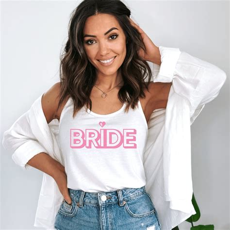 Bride Tank Hot Pink Bride Pretty In Pink Bride Bride Squad Etsy